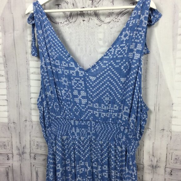 Zenobia | Dresses | Zenobia Dress Blue Summer Midi Sleeveless 3xl ...